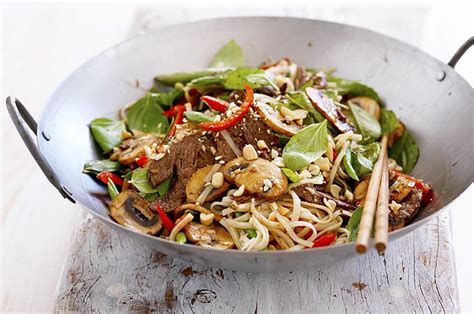 Mushroom Beef And Basil Stir Fry Australian Mushrooms