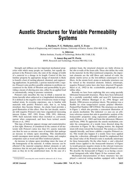 Pdf Auxetic Structures For Variable Permeability Systems Dokumen Tips