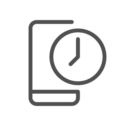 Timer And Clock Icon Outline And Linear Vector 13783663 Vector Art At