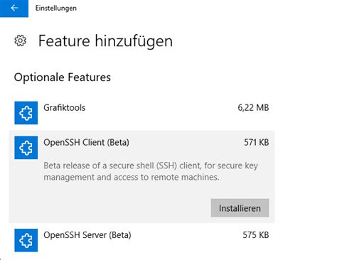 OpenSSH Unter Windows 10 Und Server 2016 Aktivieren PowerShell