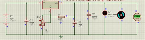 مدار منبع تغذیه متغیر با Lm317 در پروتئوس
