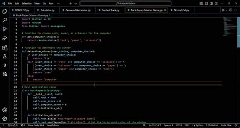 saketh elugu on linkedin rock paper scissors game task 4 codsoft user input prompt the user to…