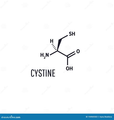 Cysteine L Cysteine Cys C Amino Acid Molecule Stock Image
