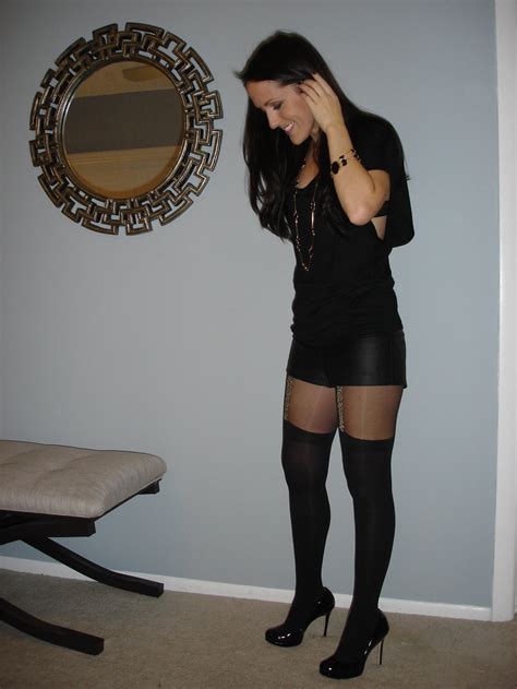 Mock Suspender Tights Tiki2rude