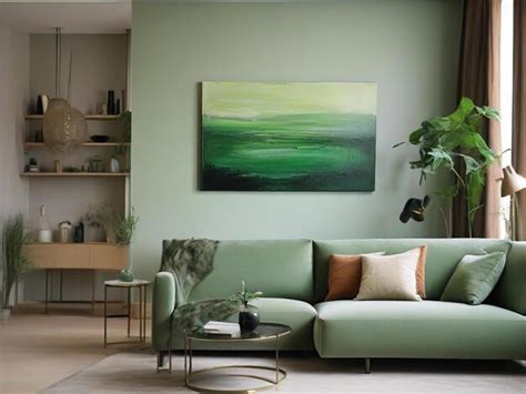 A Small Rectangular Horizontal Green Closeup Premium Ai Generated Image