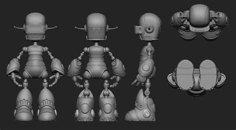Robot 3d Model Cgtrader