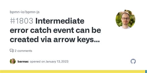 Intermediate Error Catch Event Can Be Created Via Arrow Keys Element