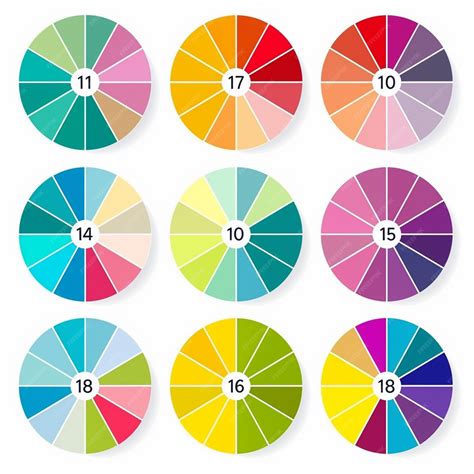 Pie Chart With 10 To 20 Steps Colorful Diagram Premium Ai Generated Image