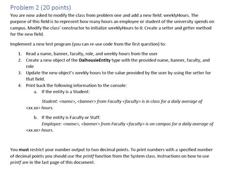 Solved Must Be In Java Show Proper Reasoning With Step By