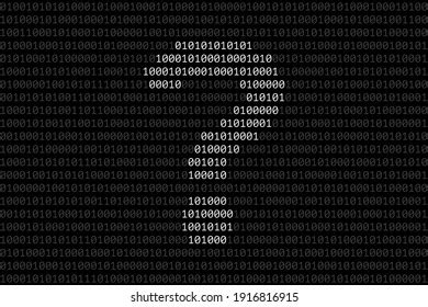 Silhouette Question Mark Over Binary Code Stock Vector Royalty Free Shutterstock