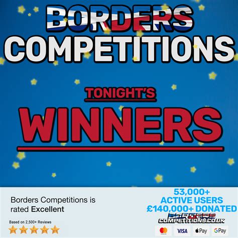 Borders 𝐂𝐨𝐧𝐠𝐫𝐚𝐭𝐮𝐥𝐚𝐭𝐢𝐨𝐧𝐬 𝐭𝐨 𝐨𝐮𝐫 𝐖𝐢𝐧𝐧𝐞𝐫𝐬 𝐭𝐨𝐝𝐚𝐲 𝐌𝐨𝐧𝐝𝐚𝐲 𝟐𝟑𝐫𝐝 𝐉𝐮𝐧𝐞 𝟐𝟎𝟐𝟓 ⭐