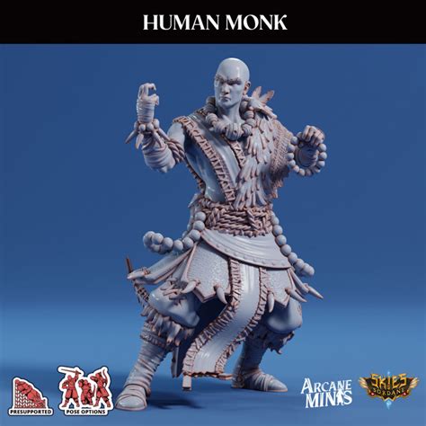 3d Printable Human Monk Male By Sordane Publishing