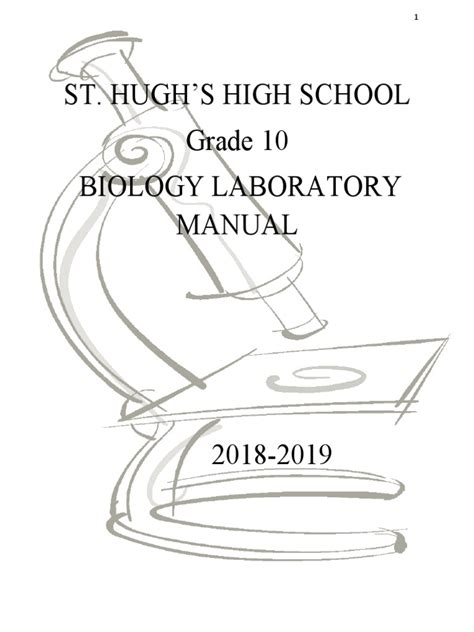 Edited Lab Manual For Csec Biology Pdf Laboratories Experiment