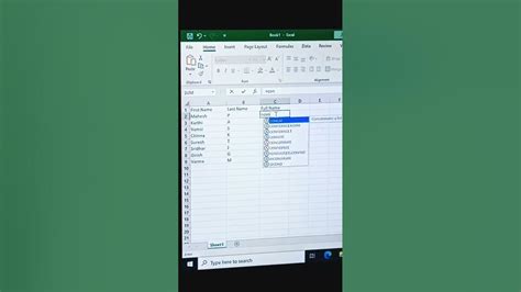 How To Use Concat Formula In Excel Excel Excelformula Exceltips Concatenate Youtube