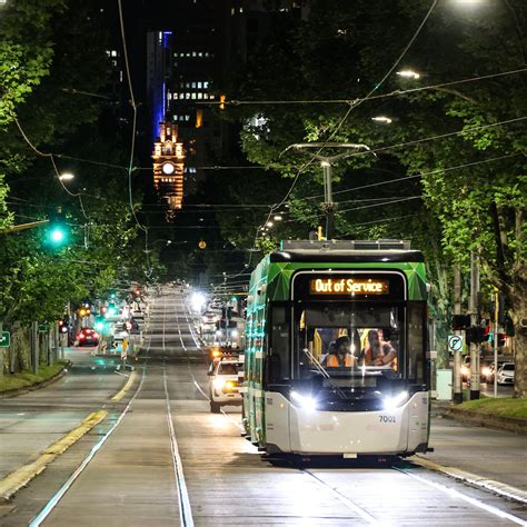 Trambook Brand New G Class Tram 7001 Is Seen Running Up Elizabeth St