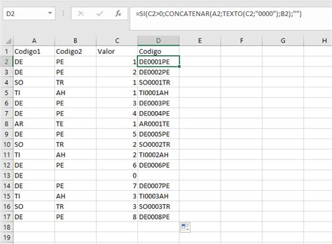 Excel Código Alfanumérico No Aleatorio Consecutivo