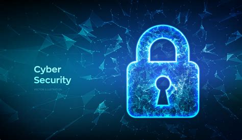 Lock Cyber Security Padlock With Keyhole Icon Protect And Security