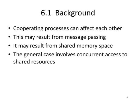 Ppt Chapter 6 Process Synchronization Overheads Part 1 Powerpoint Presentation Id2637122