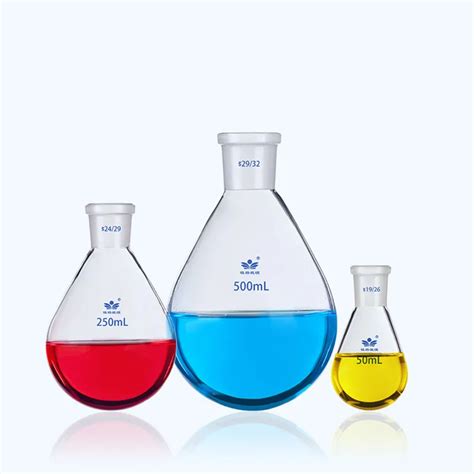 실험실 높은 붕규산 유리 50ml 2000ml 플라스크 19 24 29 표준 반투명 입 두꺼운 타원형 바닥 유리 병 1 개 Aliexpress