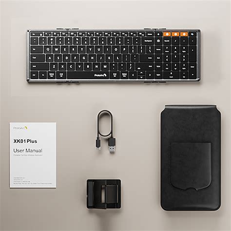 Xk01 Plus Foldable Backlit Bluetooth Keyboard Protoarc