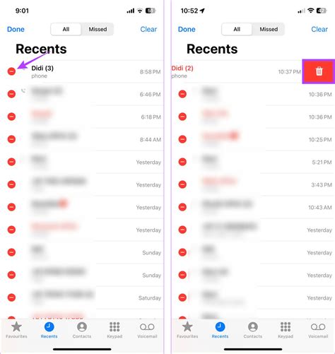 How To See And Delete Call History On Iphone Guiding Tech