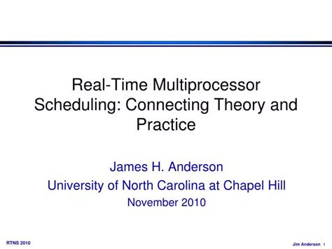 ppt real time multiprocessor scheduling connecting theory and