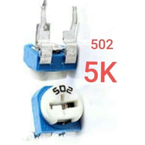 Jual Trimpot Vr Variabel Resistor 502 5k Ohm Trimpot 5k Ohm Trimpot 5k Di Seller Duinotoko