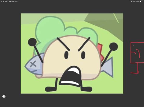 Taco Shouts At Blocky Again Half Art R Battlefordreamisland