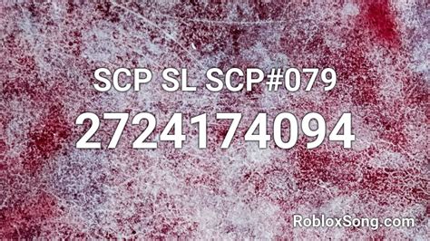Scp Sl Scp 079 Roblox Id Roblox Music Codes