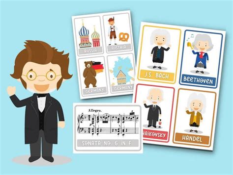 Composer Trivia [matching Game Flashcards] Music Teacher Resources