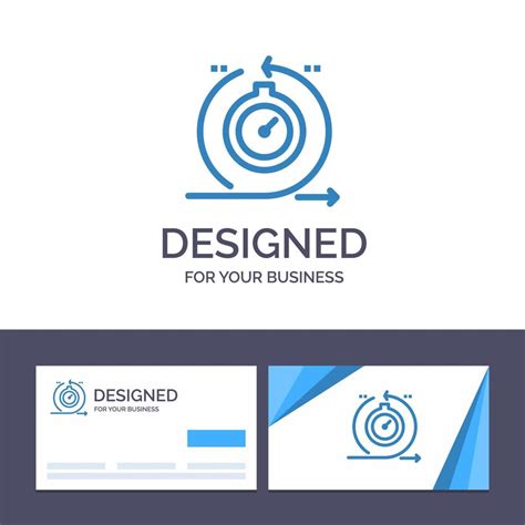 Creative Business Card And Logo Template Agile Cycle Development Fast Iteration Vector