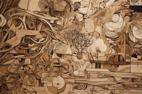 Detailed Close Up Of Deconstructed And Fragmented Shapes With Intricate Details Stock