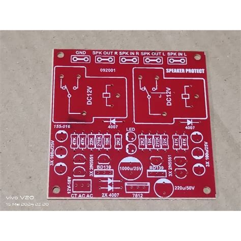 Jual Pcb Speaker Protector Stereo Pcb Pertinak Murah Shopee Indonesia