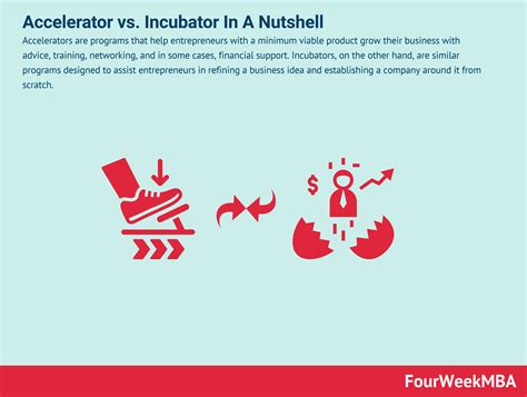 What Are An Accelerator And An Incubator Accelerator Vs Incubator In A Nutshell Fourweekmba