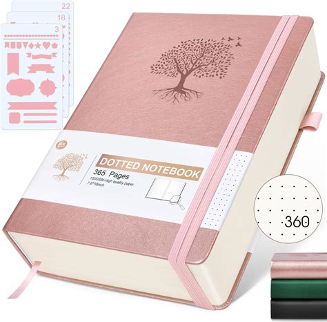 Ansopu Dotted Journal Notebook 360 Numbered Pages Bullet