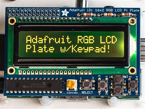 Adafruit RGB Negative 16x2 LCD Keypad Kit For Raspberry Pi LCD Al