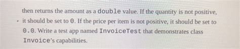Solved 8 312 Invoice Class Create A Class Called Invoice