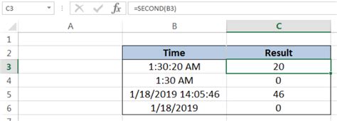 How To Use The Excel Second Function Excelchat