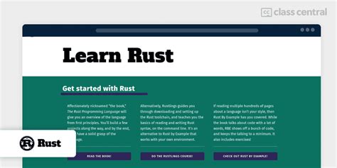 11 Best Free Rust Courses For 2025 Write Memory Safe Code Class Central