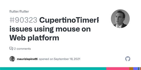 Cupertinotimerpicker Issues Using Mouse On Web Platform · Issue 90323
