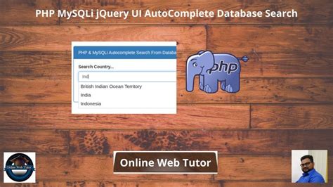 Php Mysqli Jquery Ui Autocomplete Database Search