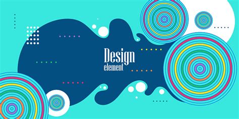 복고풍 미드 센추리 기하학적 그래픽프리젠 테이션 제목 슬라이드 디자인 템플릿 디지털 생성 이미지에 대한 스톡 벡터 아트 및 기타 이미지 디지털 생성 이미지 잡지 표지