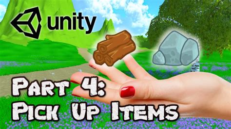 3d Survival Game Tutorial Unity Part 4 Picking Up Items Youtube