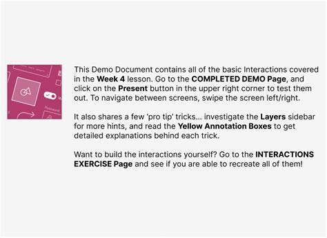INTERACTIONS EXERCISE Figma