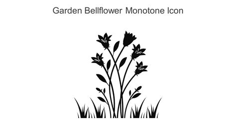 Garden Bellflower Monotone Icon In Powerpoint Pptx Png And Editable Eps Format PPT PowerPoint