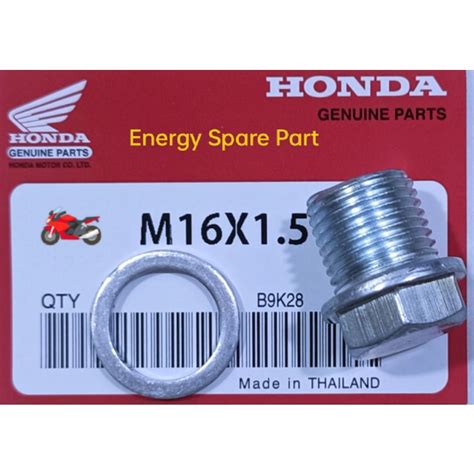 🏍engine Oil Screw Nut Drain Bolt M16x15 Lock Washer Engine Car