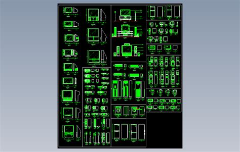 室内装修图块 电器 Autocad 模型图纸下载 懒石网