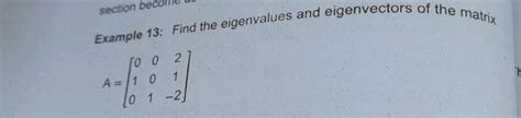 Example 13 Find The Eigenvalues And Studyx