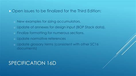 Ppt Api Sc 16 Task Group For Specification 16d Powerpoint