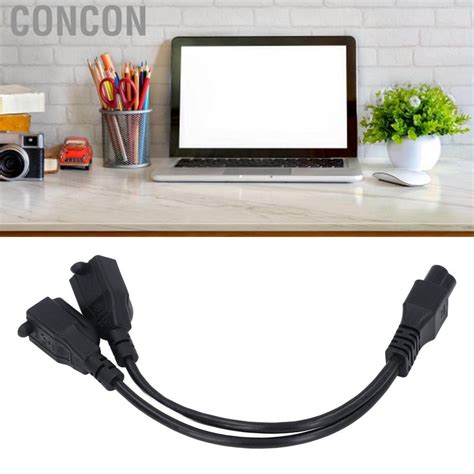 Concon Iec 320 C6 ชายคู่ 5 15p หญิง Splitter Adapter Y ปลั๊กสายไฟ 1 ใน